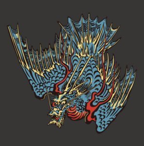 Flying Dragon Japanese Ukiyo-e by Utagawa Kuniyoshi | ai illustrator ...