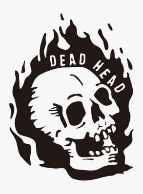 Dead Head Skull Emblem | ai illustrator file | US$5.00 each | Ai & PNG File