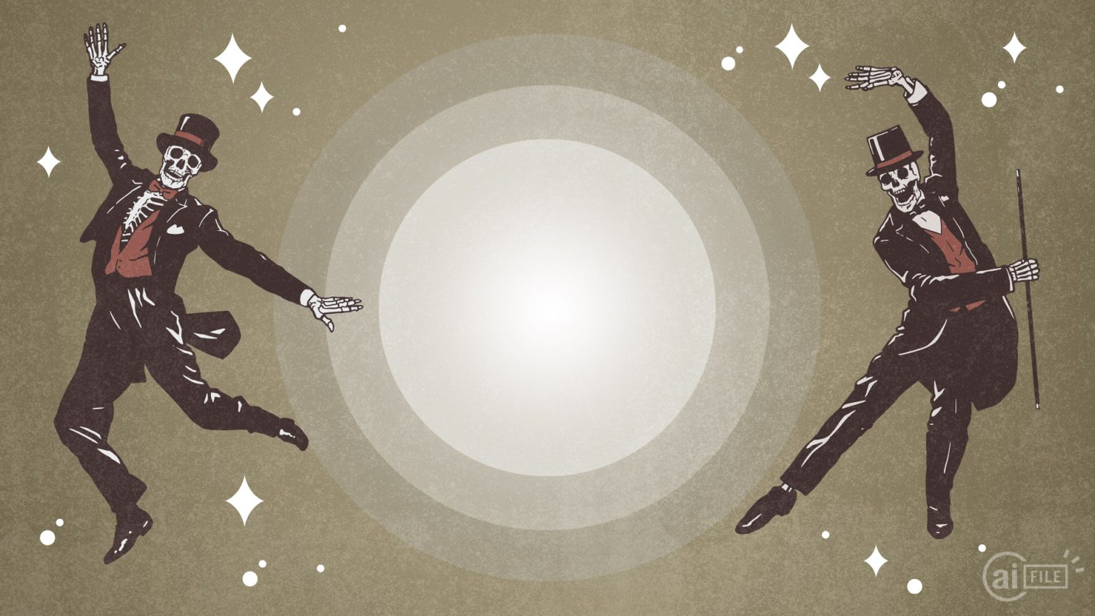 Dancing skeleton/Drawing | ai illustrator file | US$5.00 each