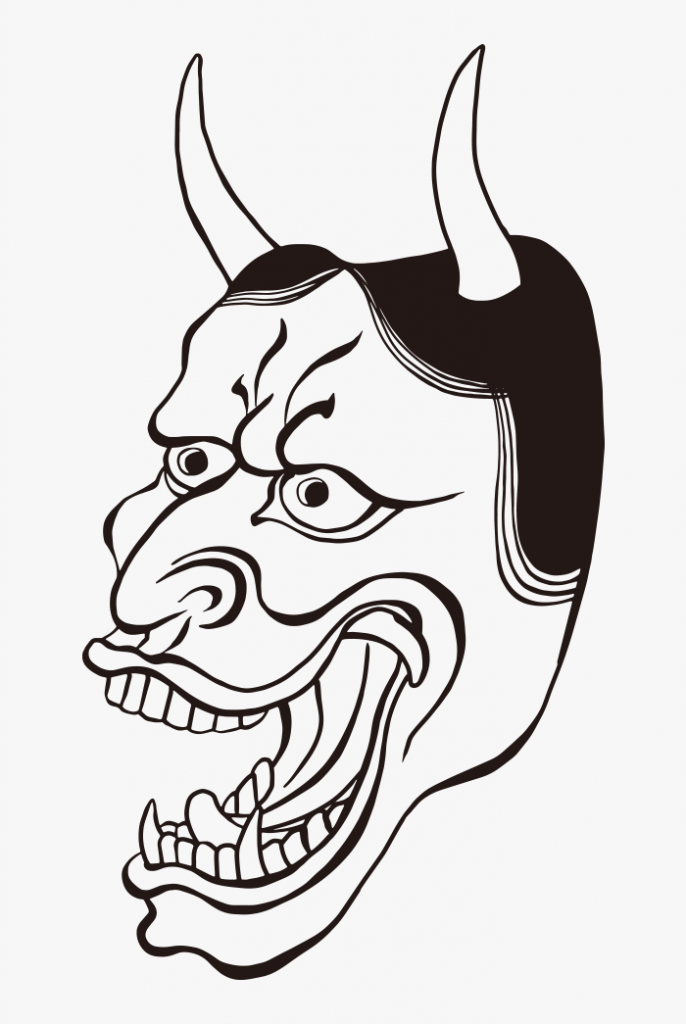 Japanese Hannya (prajna) / a mask of a female demon | ai illustrator ...