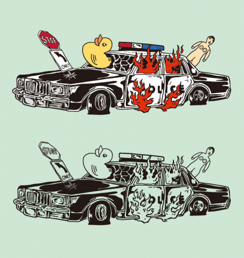 Public outrage hits the police - Drawing | ai illustrator file | US$5. ...