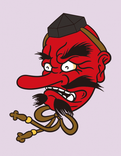 Mask of a tengu - drawing | ai illustrator file | US$5.00 each | Ai ...