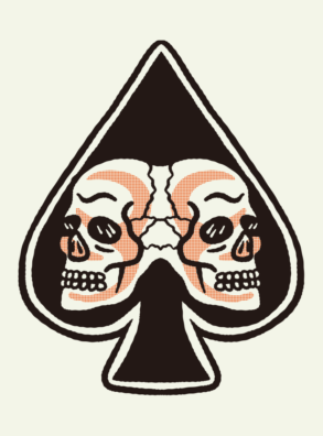 Skull spade - logo | ai illustrator file | US$5.00 each | Ai & PNG File