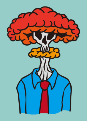 Nuclear bomberman | ai illustrator file | US$5.00 each | Ai & PNG File