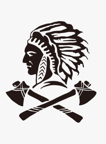 Native American face with axe / Drawing | ai illustrator file | US$5.00 ...