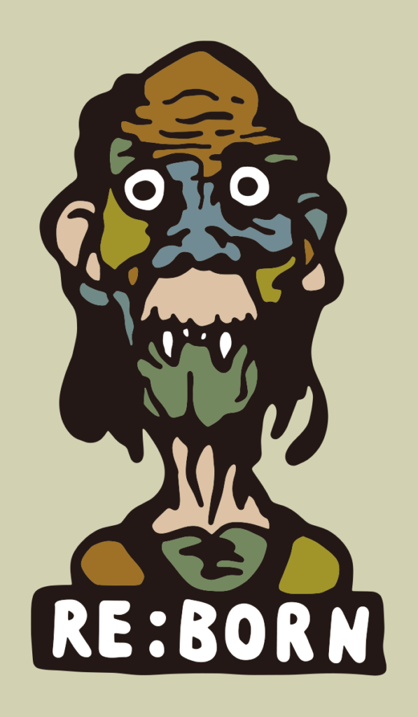 Reborn / zombie / illustration, vector, png, drawing, clip art | ai ...