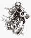Skeleton Rider/ Off-road bike | ai illustrator file | US$5.00 each | Ai ...
