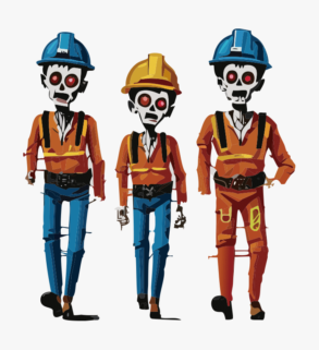 Zombie workers / illustration 03 | ai illustrator file | US$5.00 each ...