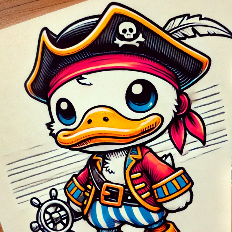 Captain wolf pirate / illustration | ai illustrator file | US$5.00 each ...