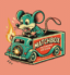 A cute mouse drawn in a retro style / illustration | ai illustrator ...